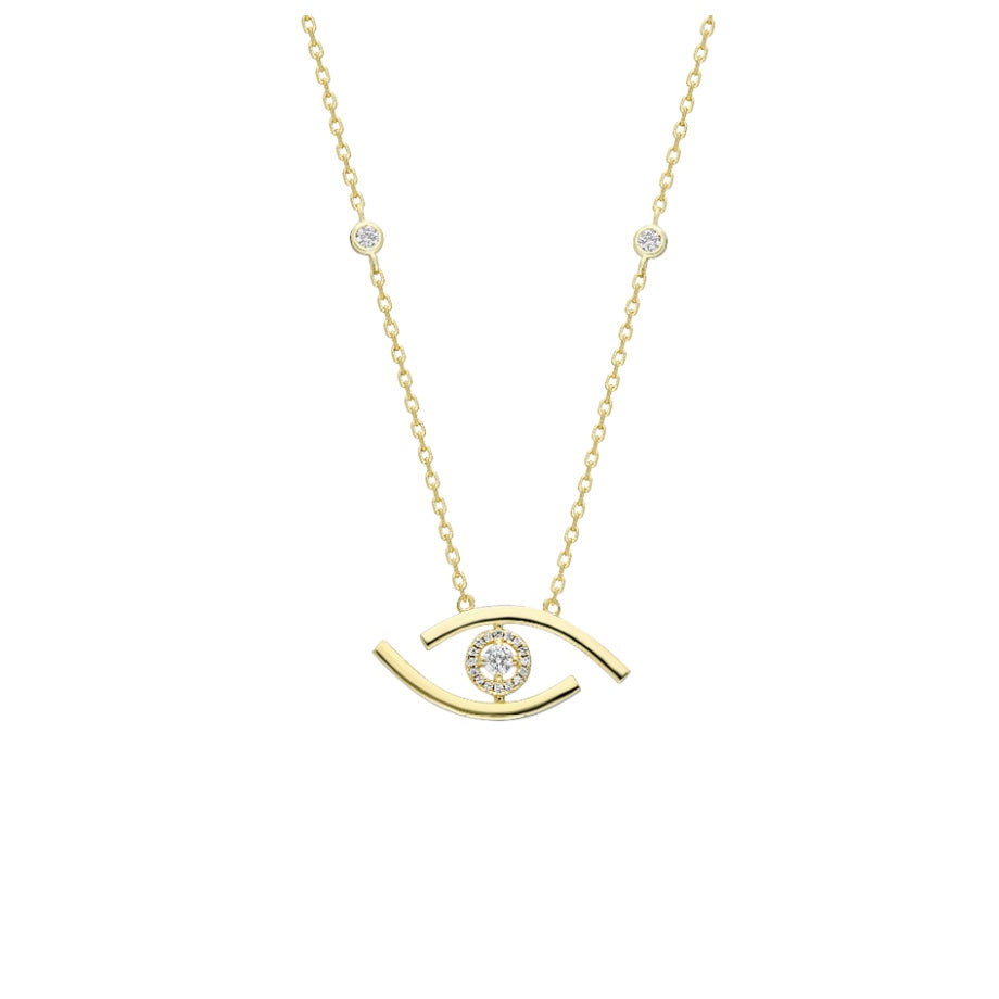 Evil Eye Diamond Kolye – AGJEWELLERY